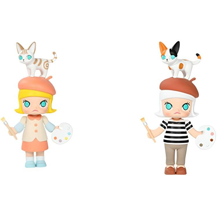 POP MART Molly Artistic Mogul, Confirmed-Small Jasmine Orange+Xiaobi (Open)