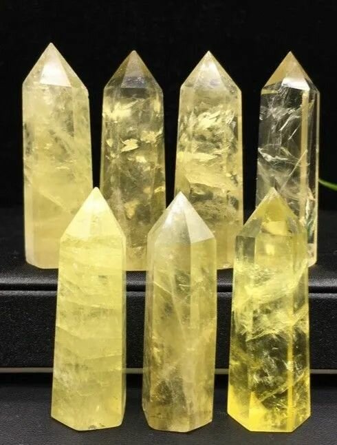 Флюорит кристалл-генератор 5-10 см./ 1 шт, Желтый кристалл, Натуральный природный камень с мешочком/природный камень минерал