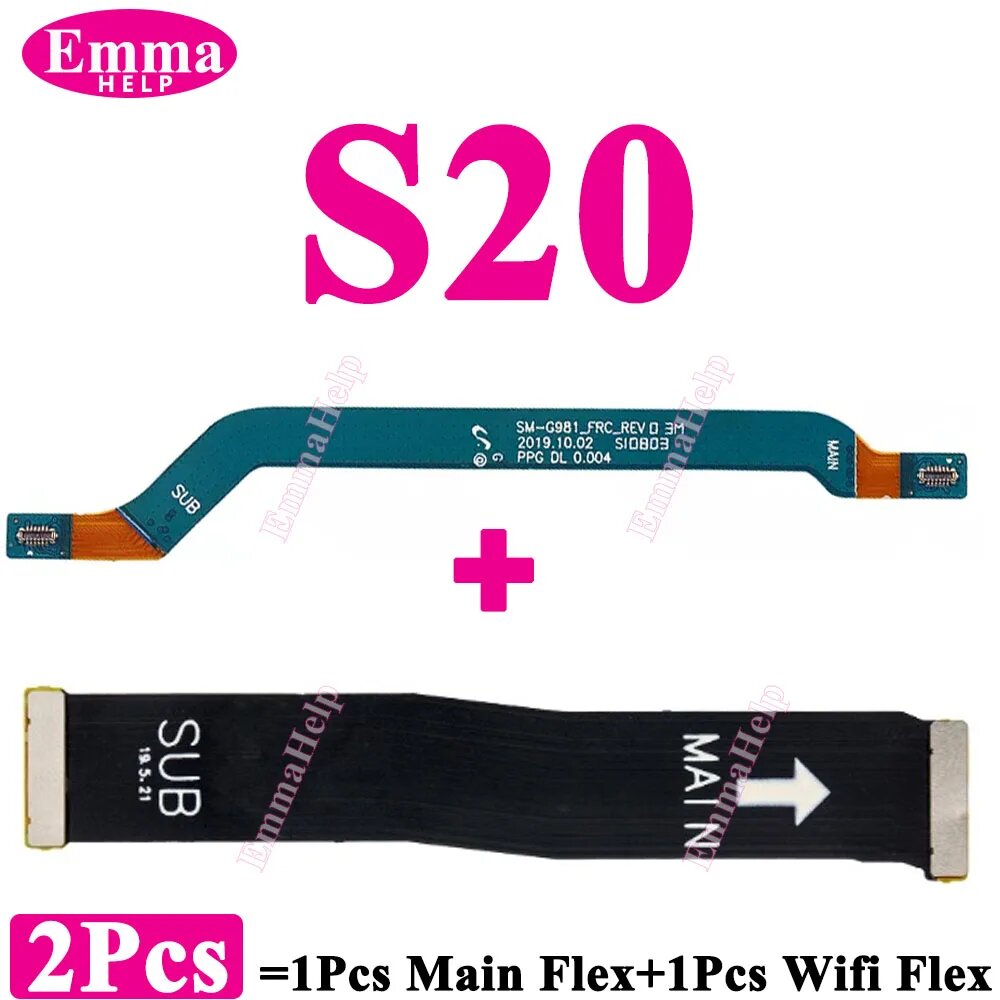 2 шт, антенна сигнала Wi-Fi, разъем основной платы, основной гибкий кабель для 2Pcs- S20
