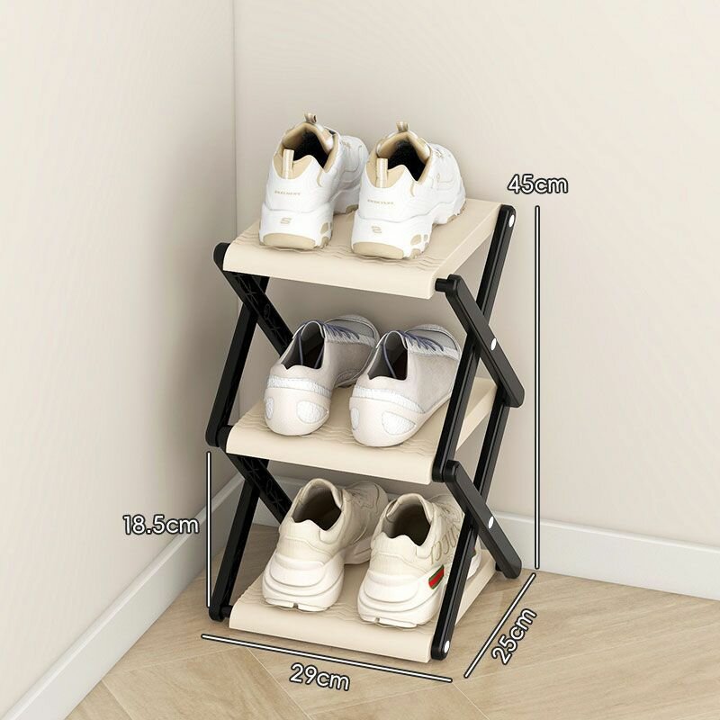 Новая складная обувная полка, простой домашний шкаф для обуви в прихожей, утолщённый многоярусный органайзер для хранения обуви, обувная полка для общежития.