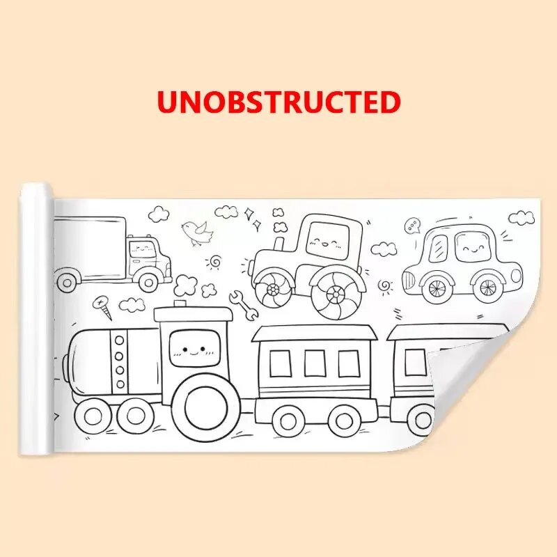Бумага для рисования с транспортом, Unobstructed 30x3м