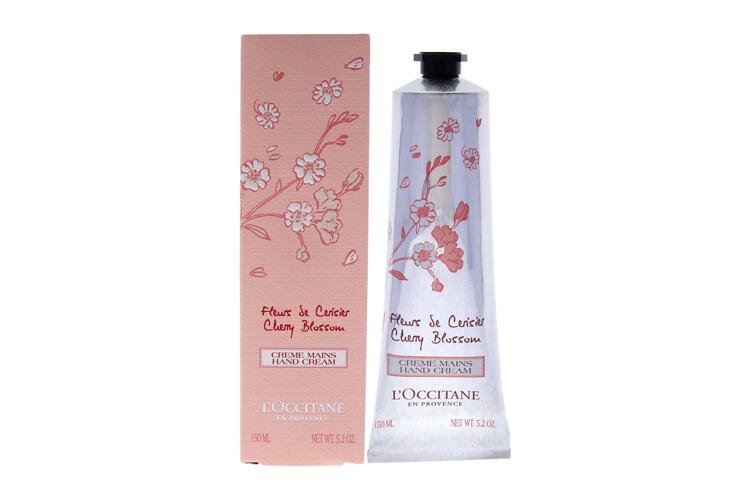 Крем для рук унисекс LOCCITANE Цветы вишни ароматный увлажняющий 150 мл серебристый