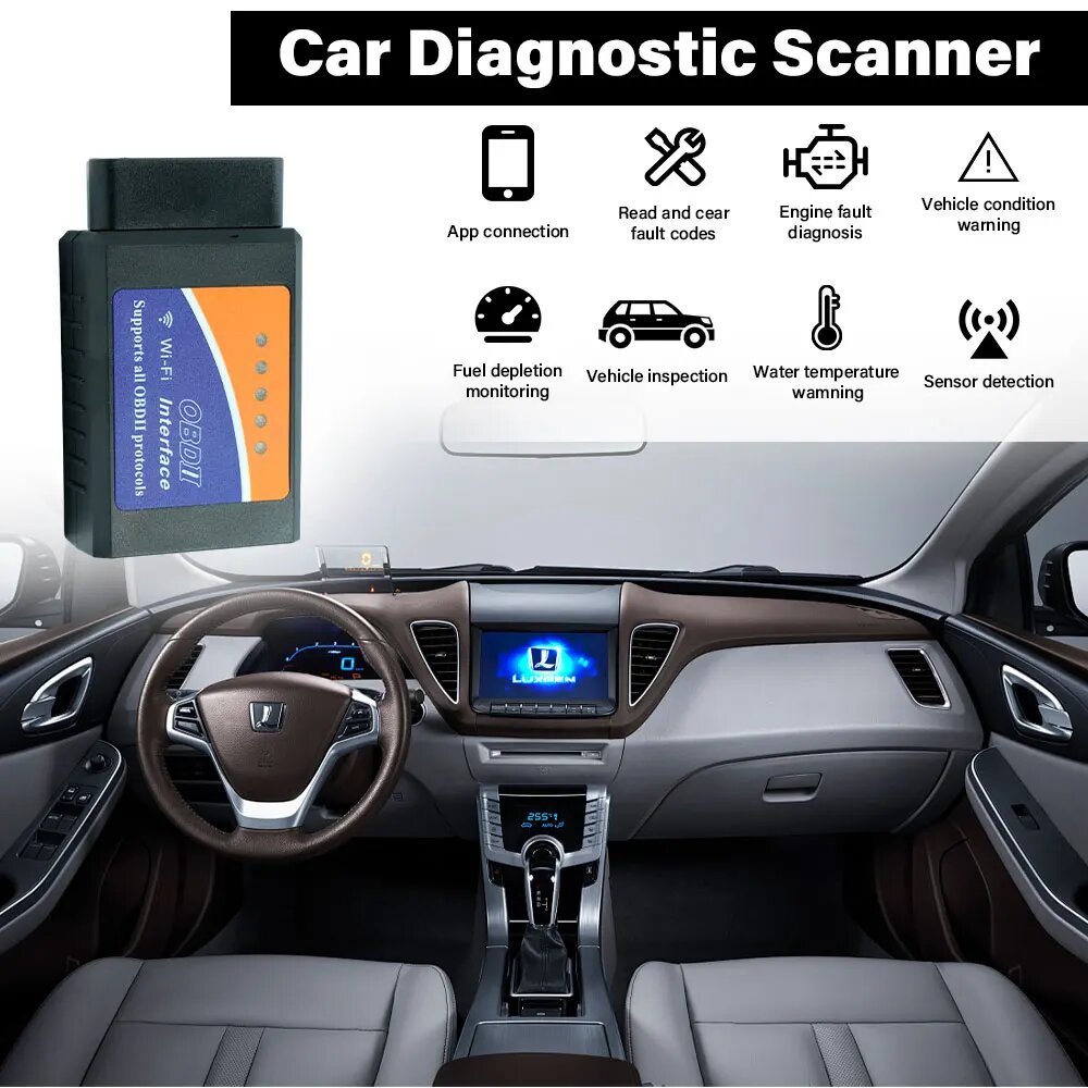 ELM327 Bluetooth OBD2 Сканер для Android/iOS — фото 1