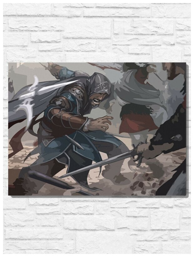 Картина по номерам на холсте игра Assassin's creed revelations (PS, Xbox, PC, Switch) - 9738 Г 30x40