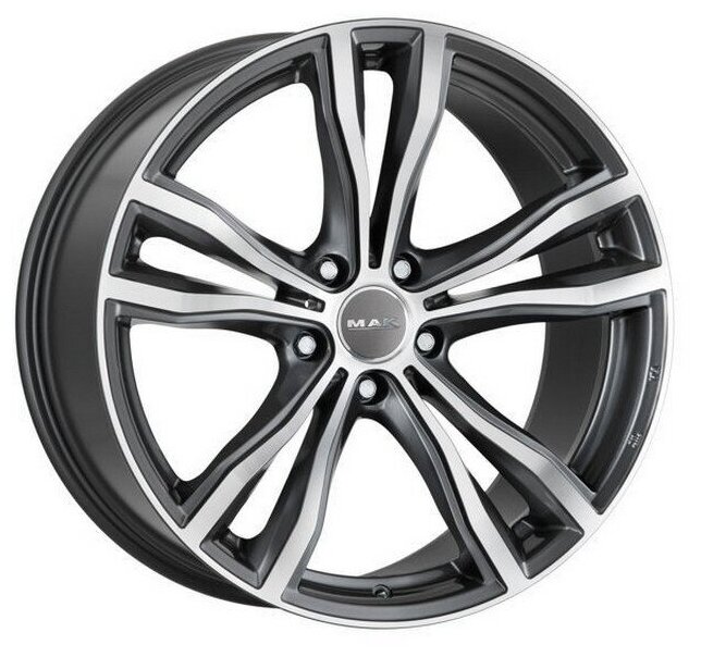 Колесный диск Mak X-Mode 11.5x21/5x120 D74.1 ET38 GUN METMIRROR FACE