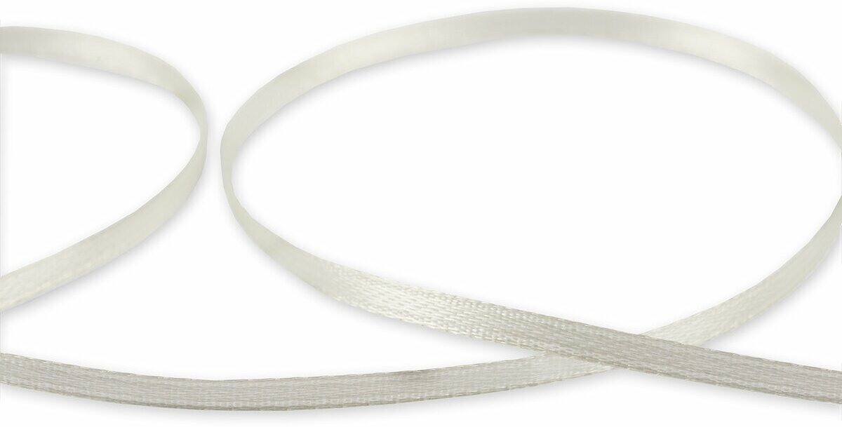 Лента атласная 3 мм (1/8 ") Gamma AL-3P двухстор. 91.4 м №079 бл. серый