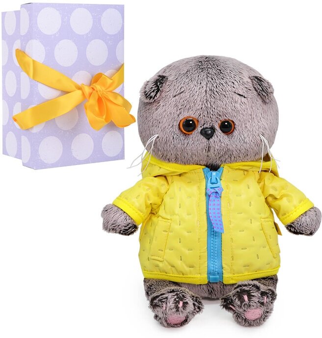 Кот Басик BABY в стеганой курточке