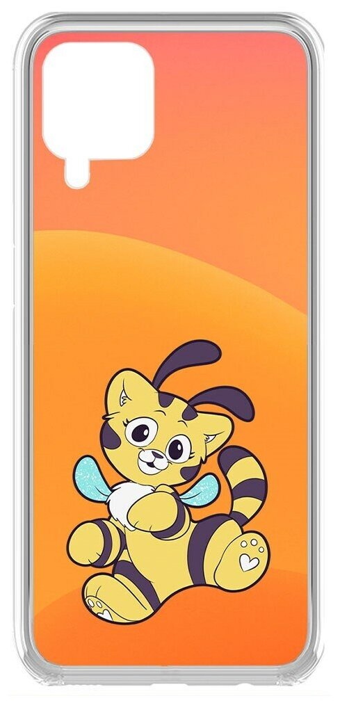 Чехол-накладка / чехол для телефона / Krutoff Clear Case Хаги Ваги - Кошка-Пчёлка для Samsung Galaxy A12 (A125)
