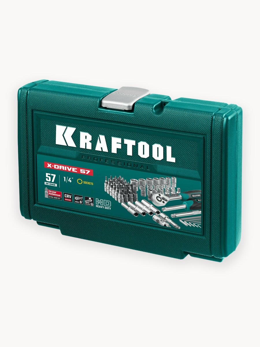 Набор инструмента универсальный, 57 предметов KRAFTOOL 27885-H57