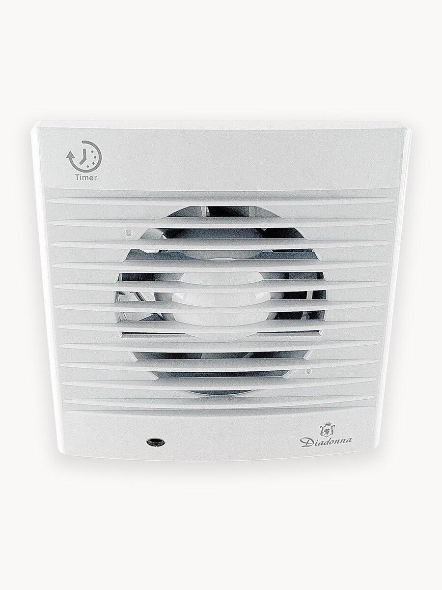 Вентилятор вытяжной с обратным клапаном и таймером, 157 мм