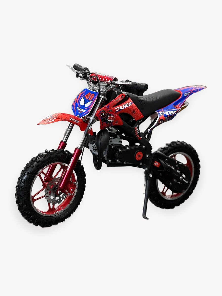 Питбайк DAREX Balakai , мощность 2кВт: 2,72 л. с "SPIDERMAN" Красный