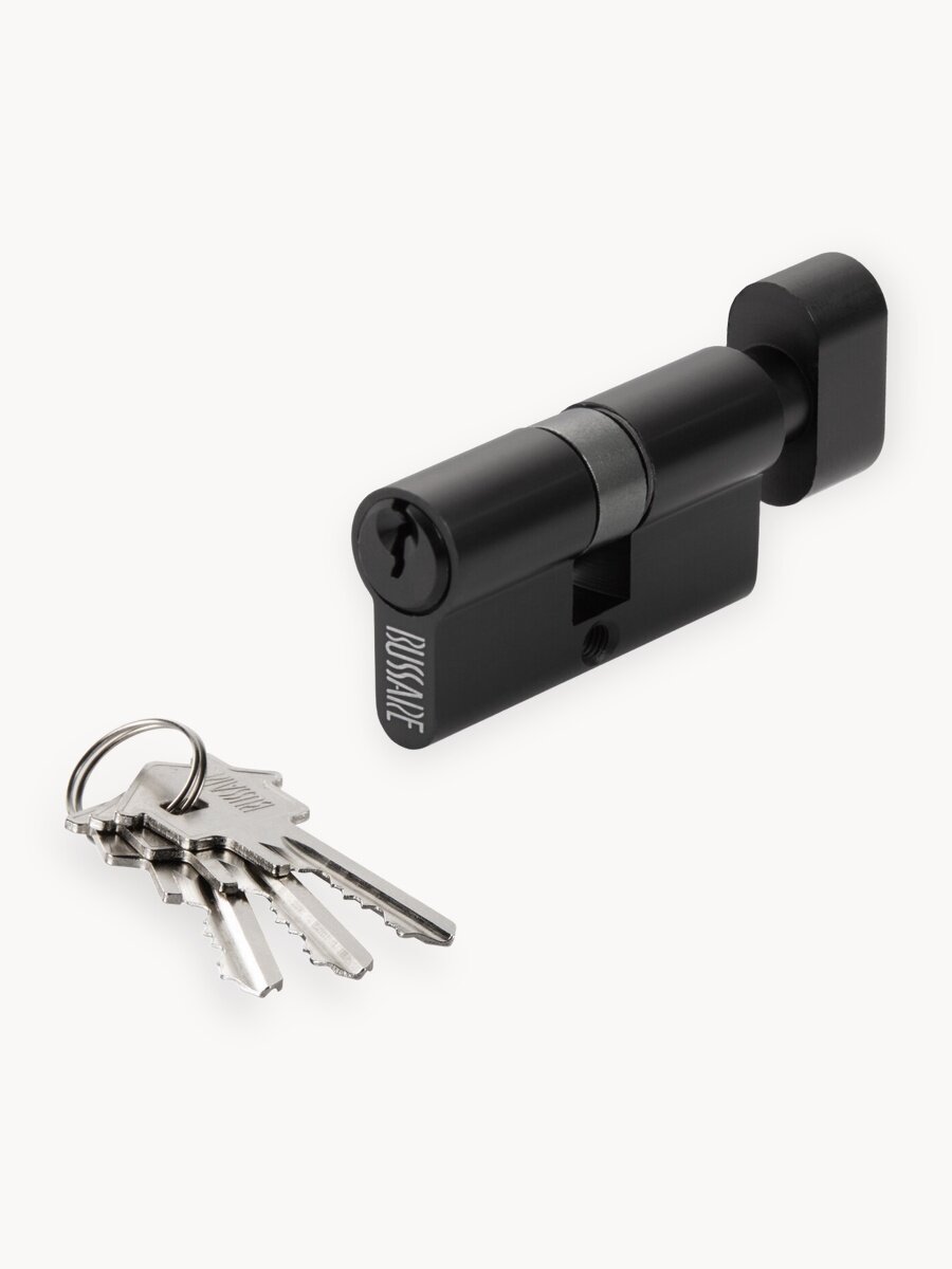 Ключевой цилиндр для врезных замков Bussare CYL 3-50 TR BLACK (Чёрный)