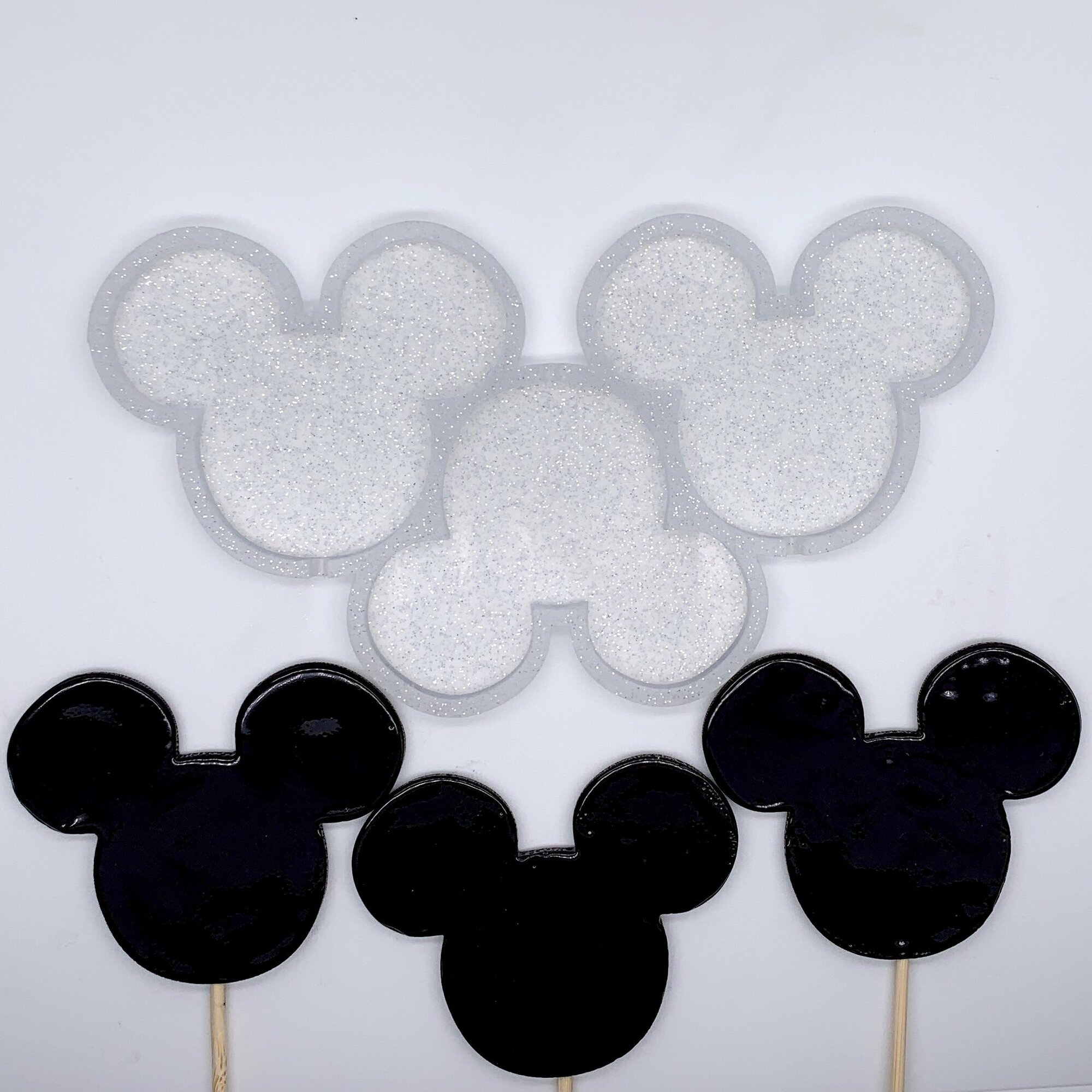 Силиконовая форма молд для леденцов и шоколада Мышка