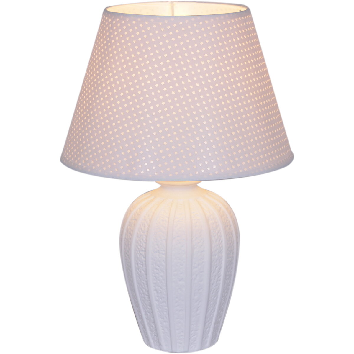 Настольная лампа с абажуром Reluce E14