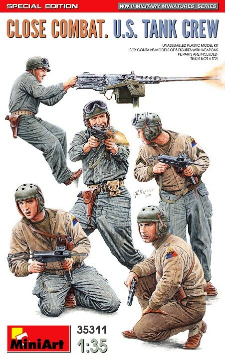 35311 MiniArt Ближний бой. Американский танковый экипаж ( 5 фигур) 1/35
