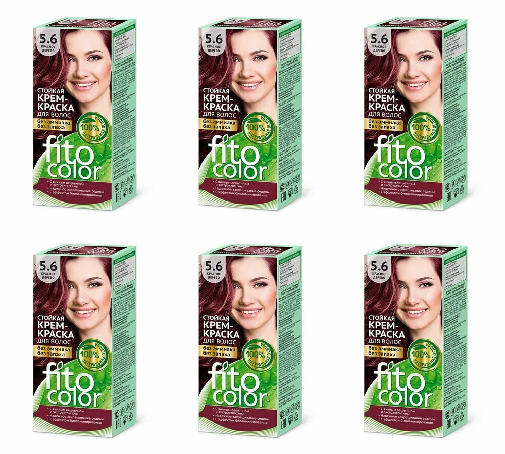 Fito Косметик Стойкая крем-краска для волос , Fitocolor, тон Карамель, 115мл, 6 шт.