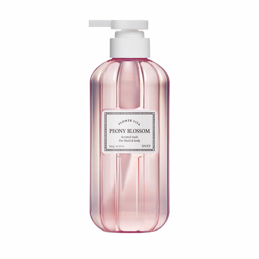 Гель для душа BANDI Flower Vita Essence Body Wash EX Peony Blossom, Пион, 520 мл