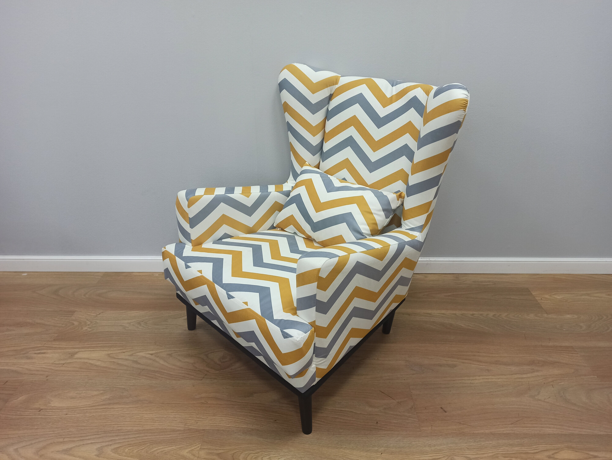 Кресло для отдыха томас (Барон) цвета зигзаг ш. 78 см, в. 90 см, г. 90 см.