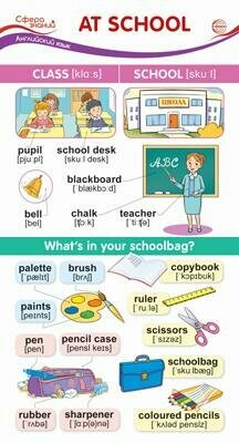 _Плакат(Сфера)_А5 At School (В школе) (ШМ-15169)