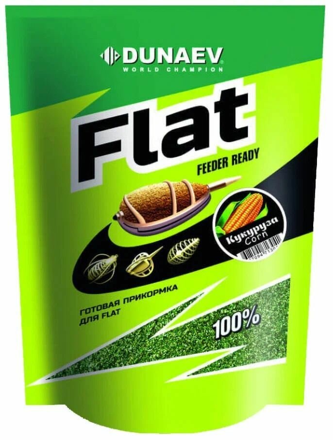 Прикормка Dunaev FLAT FEEDER READY 1кг кукуруза