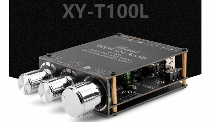Плата усилителя мощности сабвуфера Bluetooth 5.0 100 Вт + 100 Вт XY-T100L