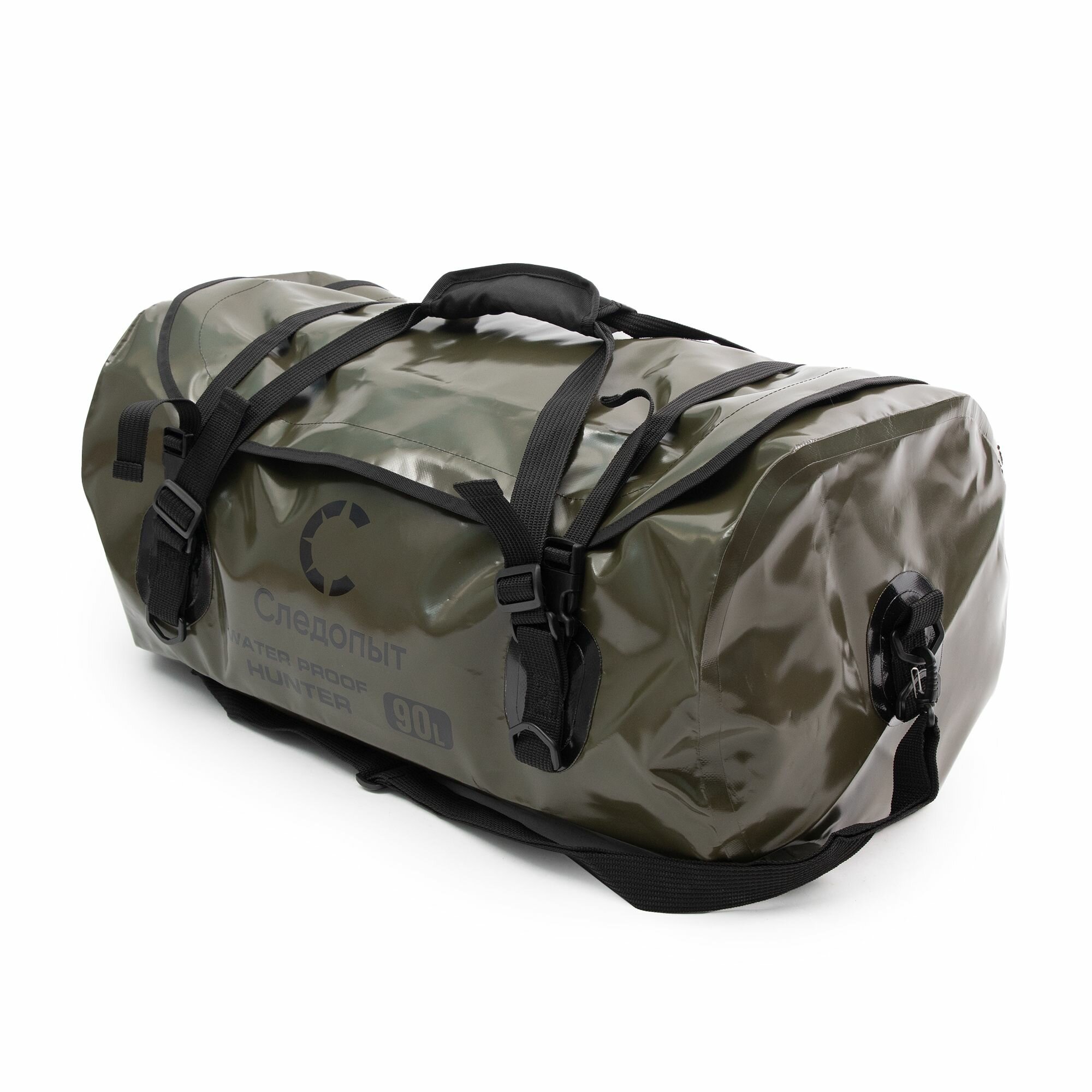 Гермосумка с молнией "следопыт -Hunter", 90 л, цв. хаки с чёрным