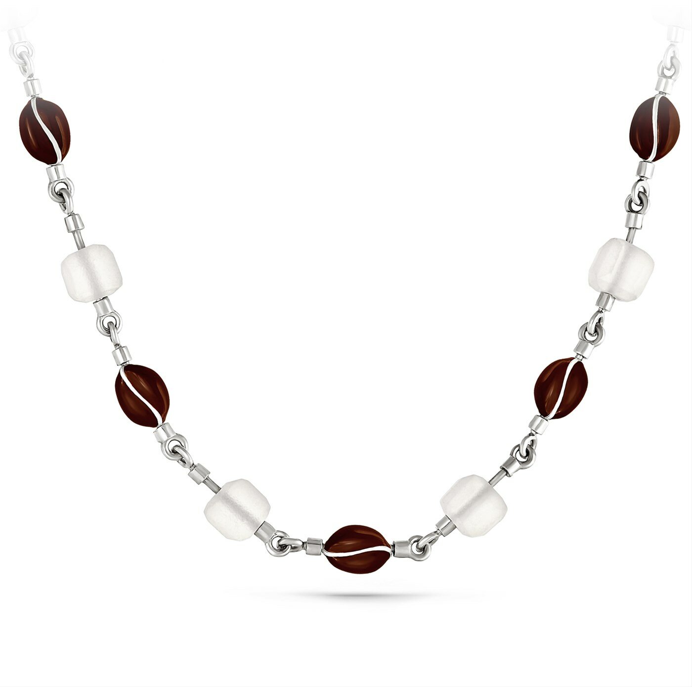 Колье, серебро, 925 проба, родирование, фианит