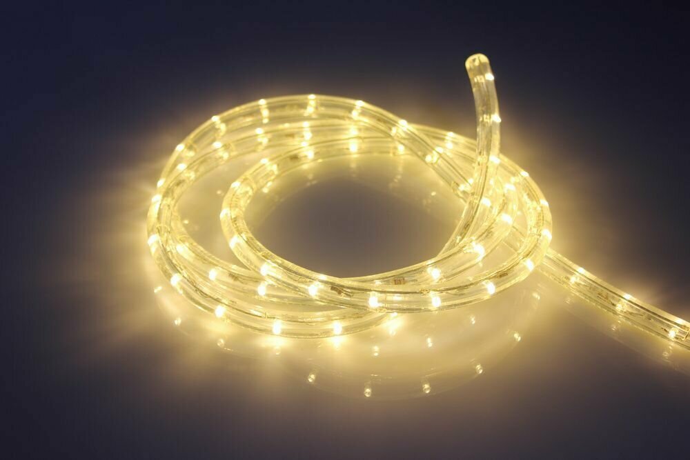 10м. Светодиодная гирлянда дюралайт LED-DL-2W-100M-2M-240V-WW
