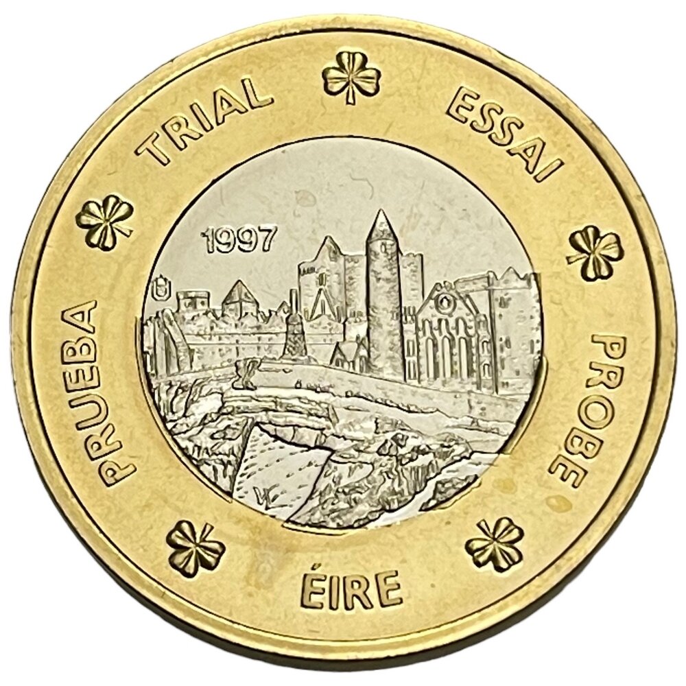 Ирландия 1 евро 1997 г. Specimen (Проба)