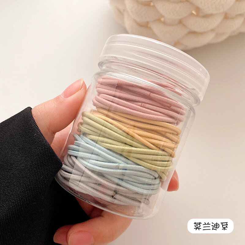 Кольцо для волос "Макарон", корейское, 100 шт