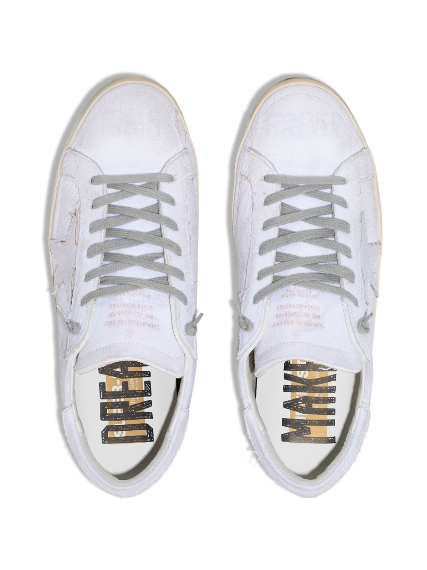 Кроссовки Golden Goose Super-Star, размер 41, бежевый/белый — фото 1
