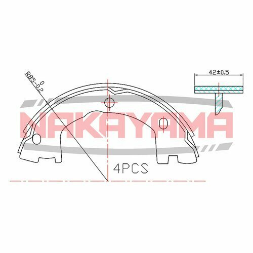 Колодки тормозные барабанные Nakayama HS7263NY