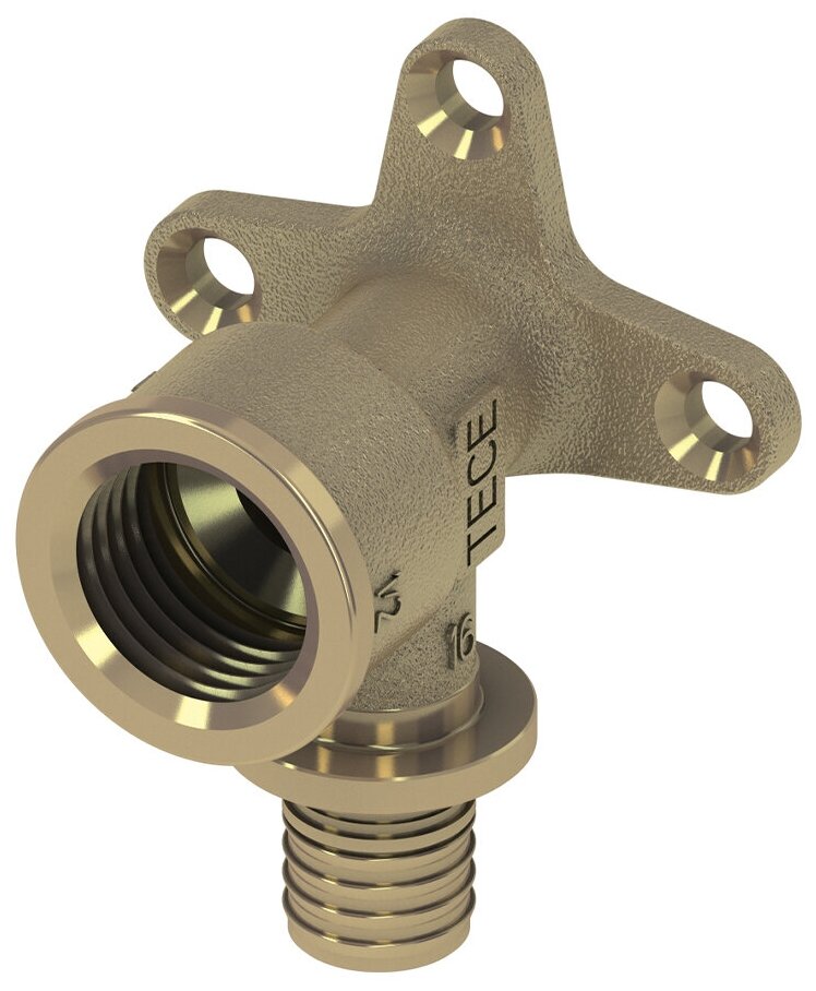 Водорозетка Tece 16 мм х 1/2 ВР(г) латунь (768516)