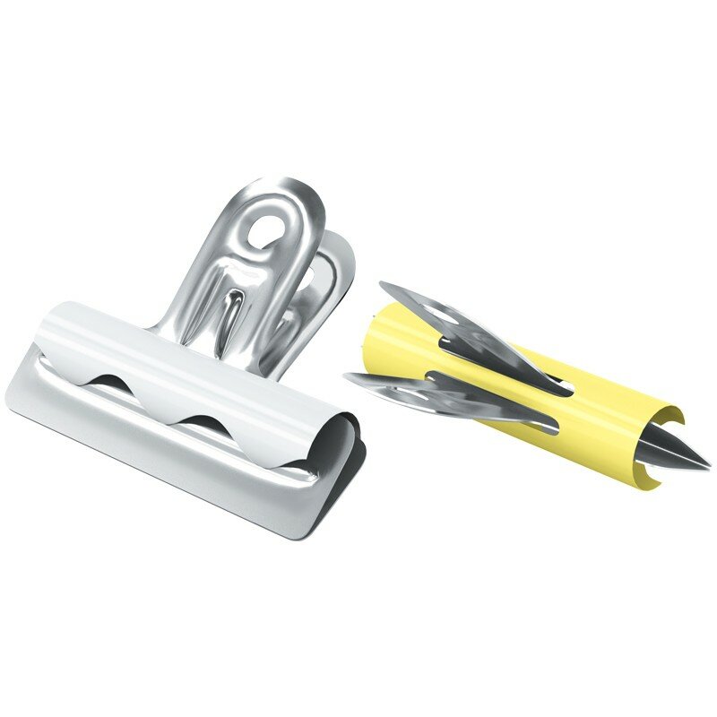 Зажим для бумаг бульдог 25мм, цвета в ассортименте