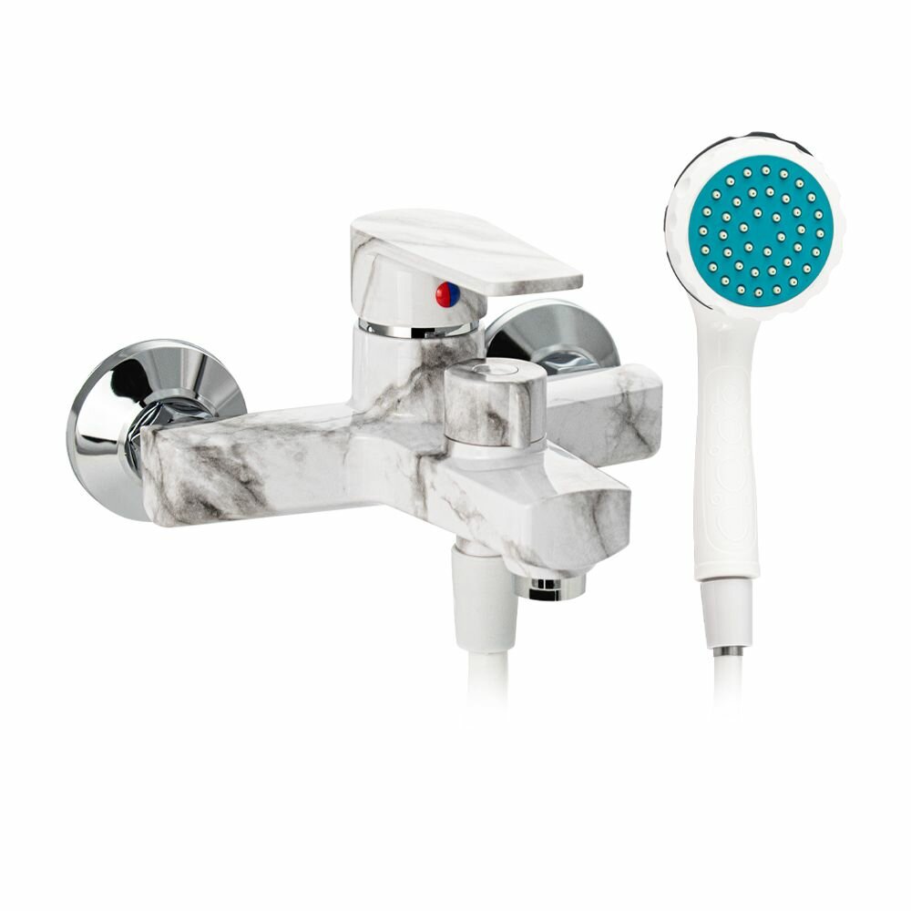 Смеситель для ванны BRIMIX 586 АБС пластик Белый