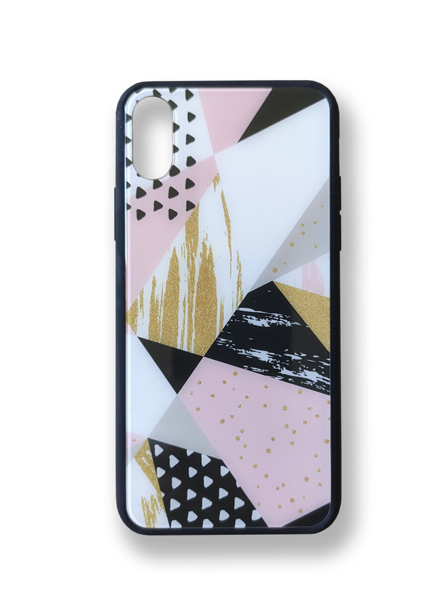 Стеклянный TPU-PC чехол накладка Rock Glass Phone Cases для Apple iPhone Xr