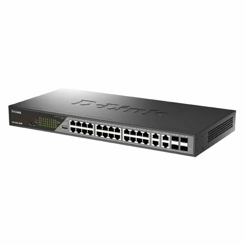 Коммутатор D-Link DSS-200G-28MP/A1A, настраиваемый