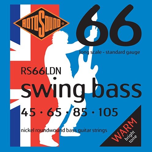 Струны для бас-гитары Rotosound Swing Bass RS66LDN 45-105