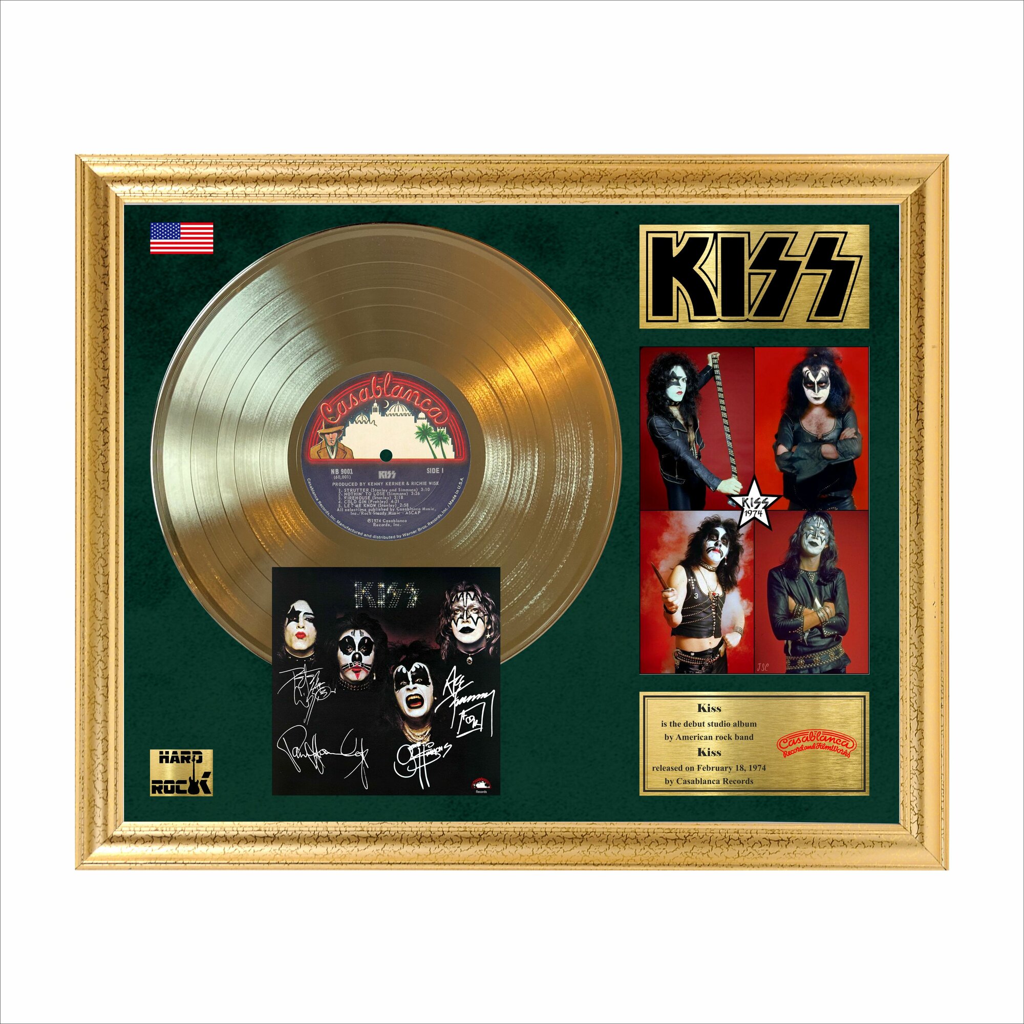 Золотая виниловая пластинка Kiss