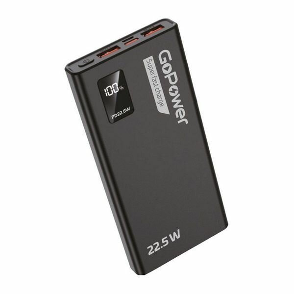 Внешний аккумулятор (Powerbank) GoPower PB03-20 20000mAh черный