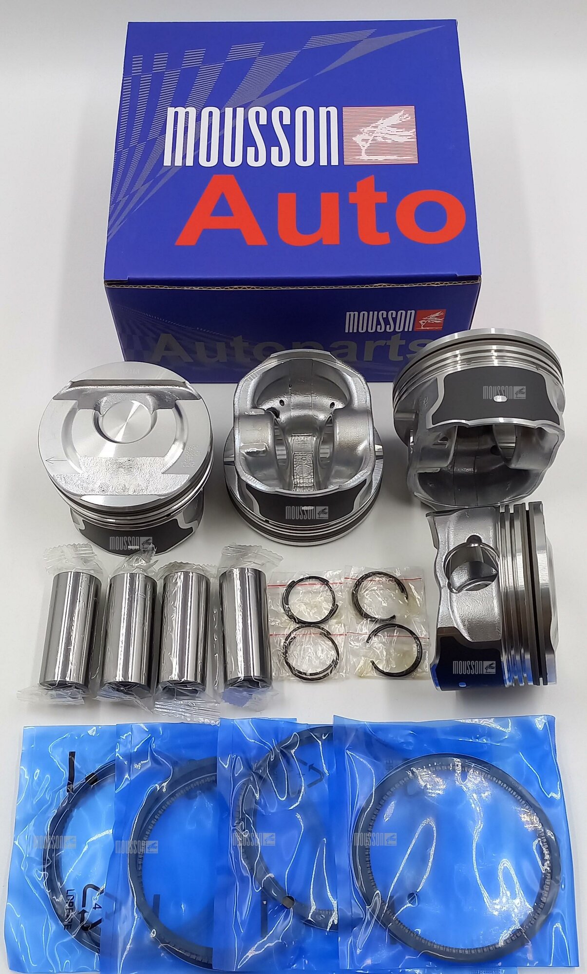 Комплект поршеней (номинал) с поршневыми кольцами на двигатель GM 2,0L A20NHT (4 шт.)