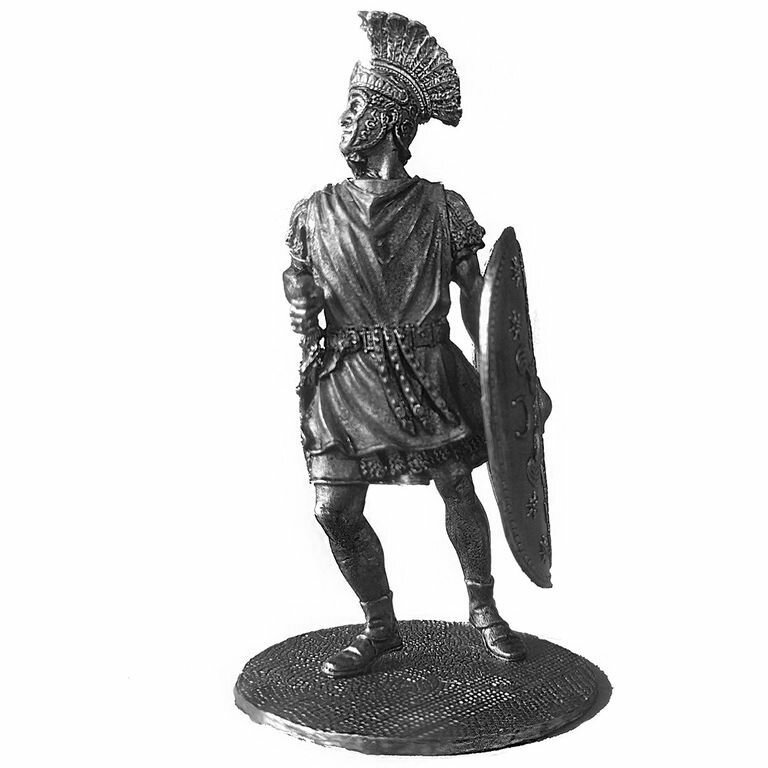 Оловянный солдатик преторианец римского императора 54 мм масштаб (Высота 6-7 см) Фигурка коллекционная из олова