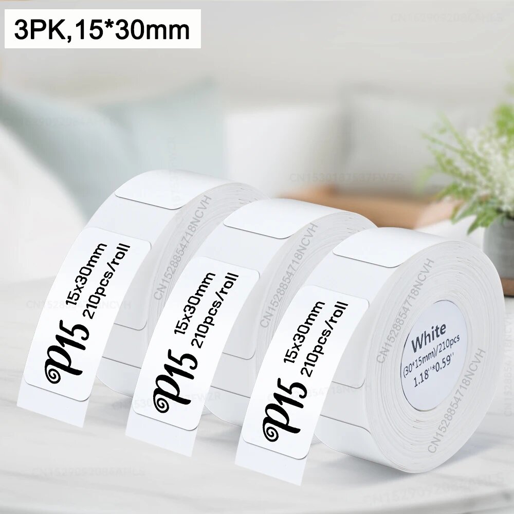 Принтер этикеток P15 Мини-портативный термопринтер для изготовления этикеток, аналогичный для этикетировочной машины D11 D110 D101, или клейкой наклейкой 3PK