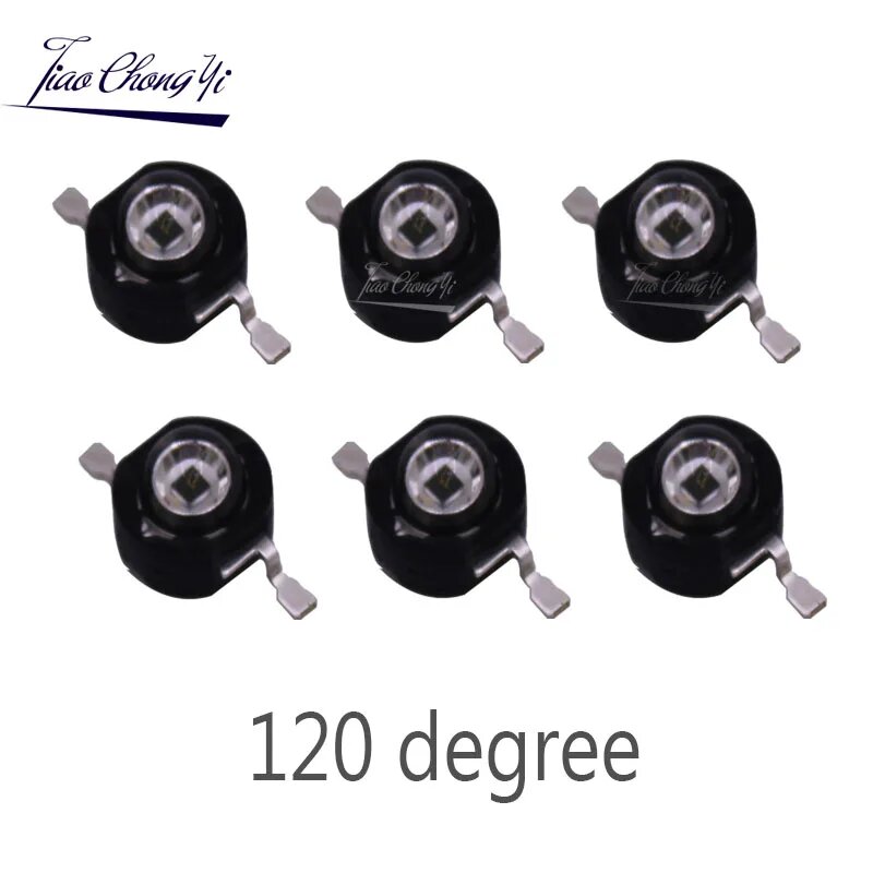 TiaoChongYi 3W IR Infrared LED 850nm 120 degree, 1PCS