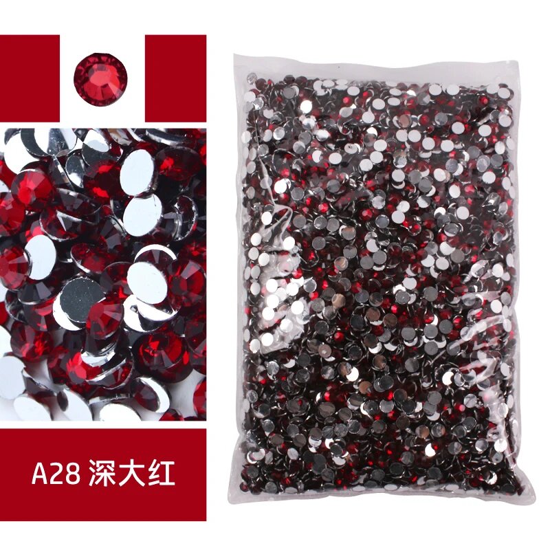 Кристаллы смолы бордовые 3 мм SS10-10000pcs