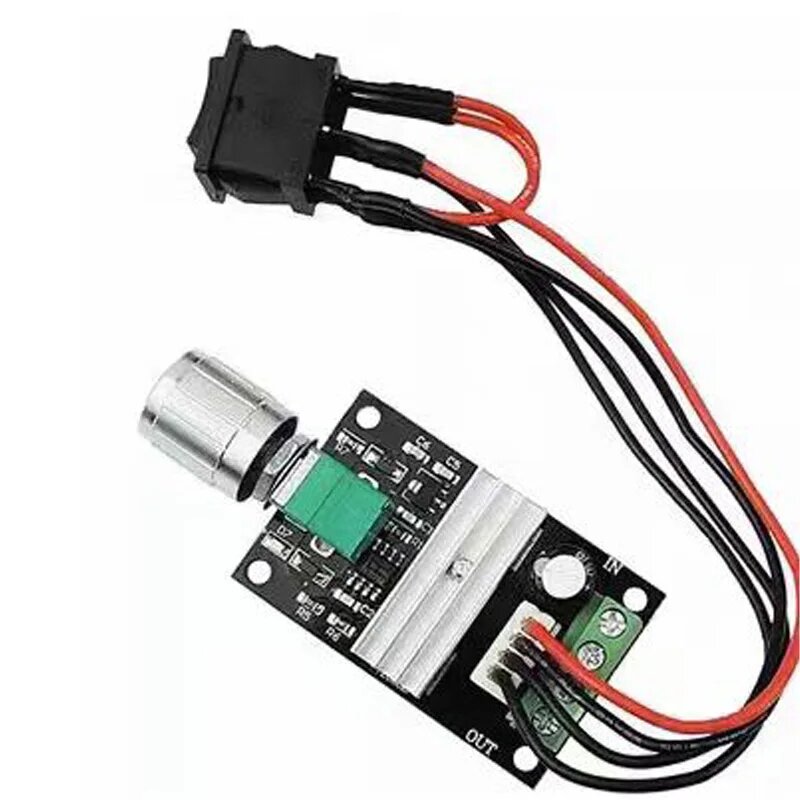PWM контроллер скорости двигателя 6-28V 3A 3A Switch with Cord