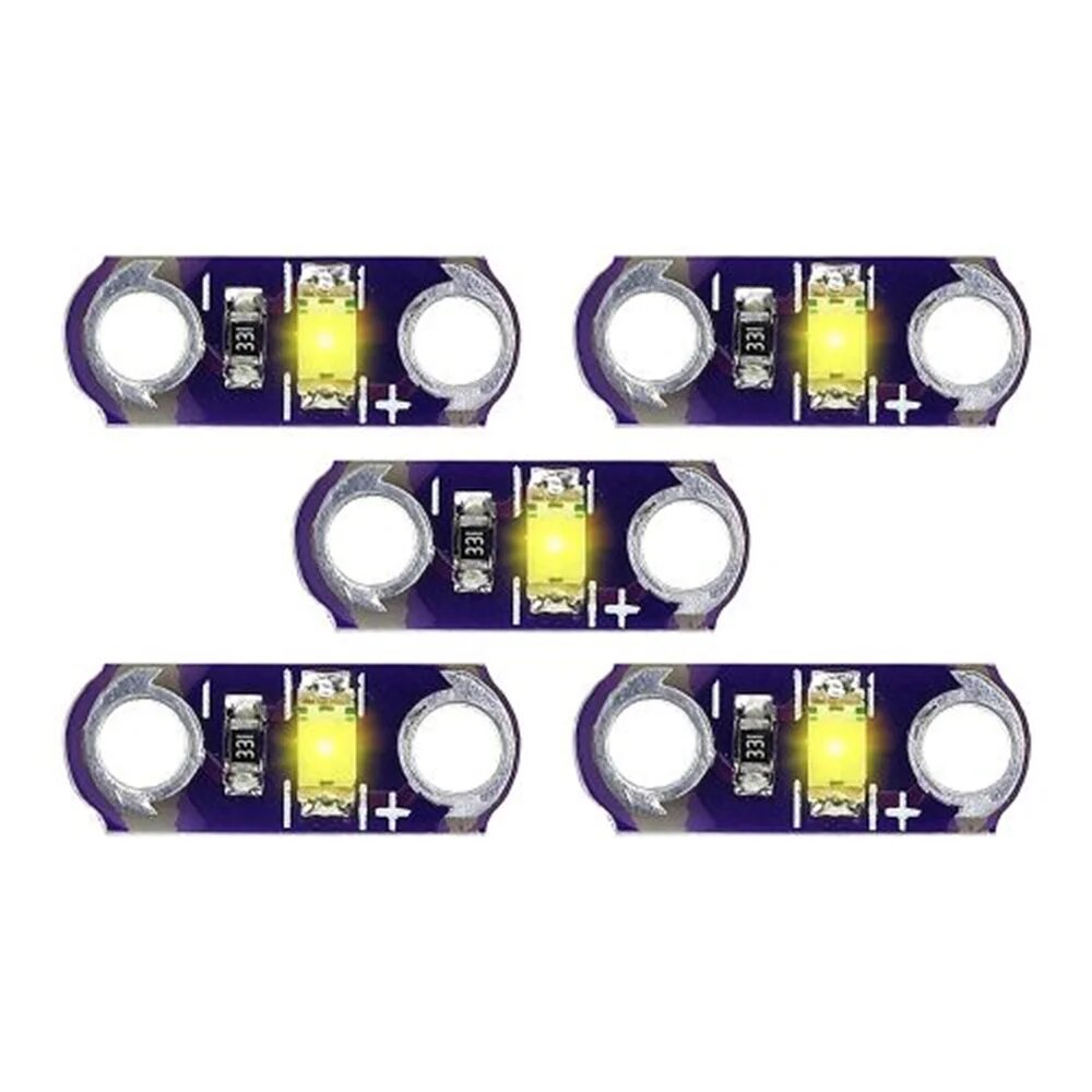Желтые LED модули Gaqqee LilyPad, 5шт
