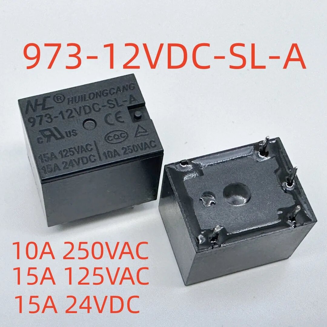 Реле 973-12VDC-SL-A 10A 4 контакта