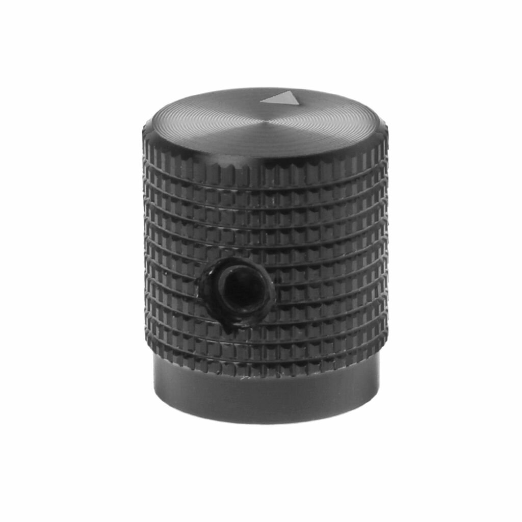 Выключатель,16x14мм кнопка с рифленым рисунком - черная с меткой