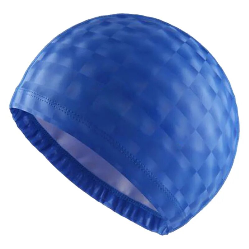 Шапочка для плавания PU, черная Синий, Blue